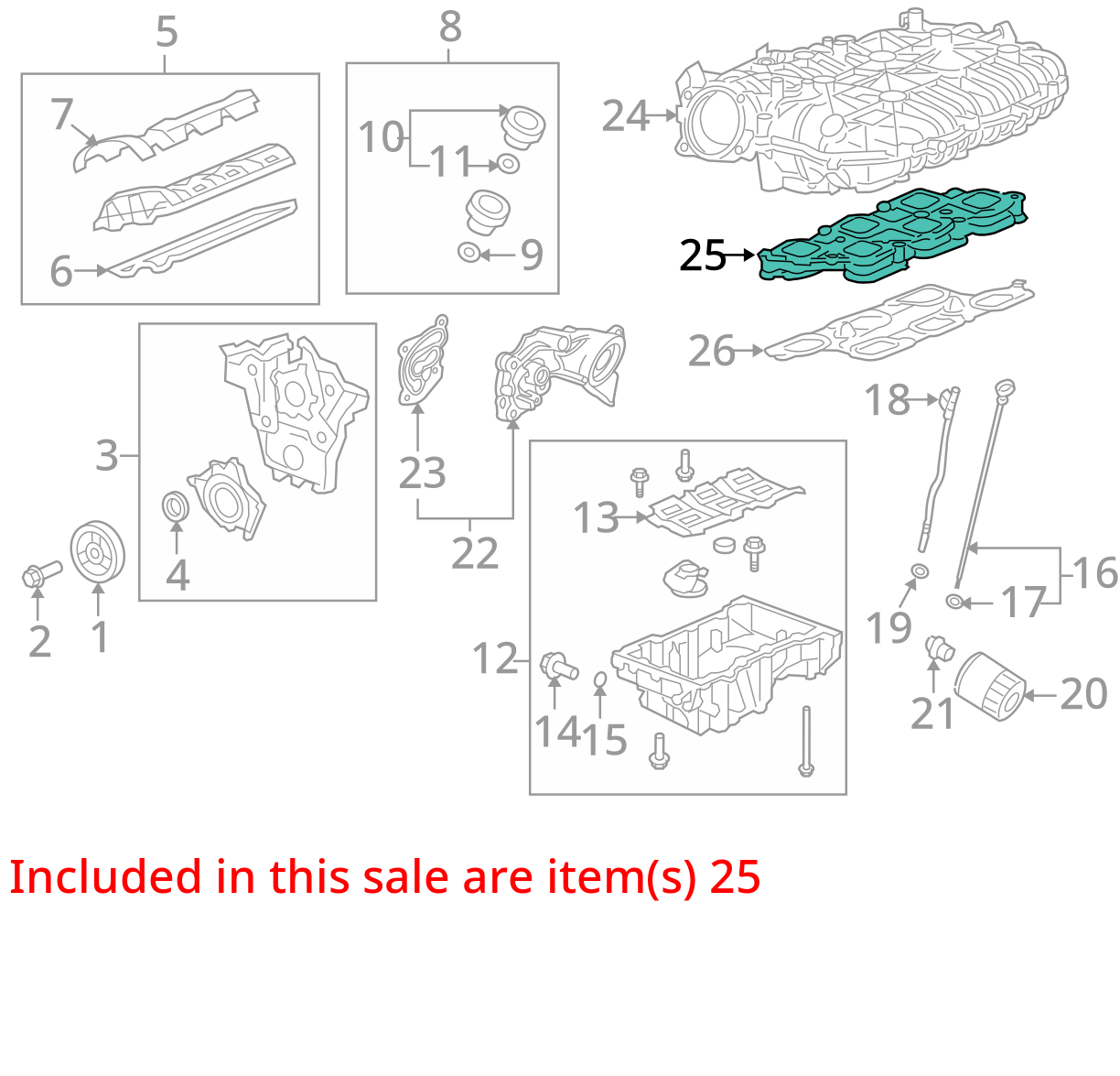 Used Engine Assembly fits: 2012 Cadillac Srx 3.6L VIN 3 8th digit opt L ...