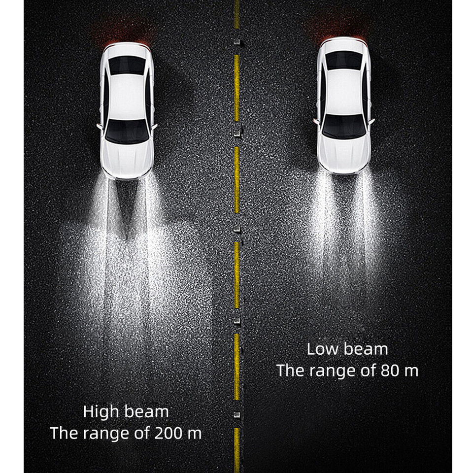 1Set Strong light 6000K H4 9003 LED High Beam Car & Truck High&Low Dual ...