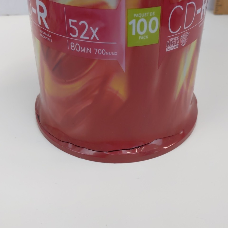 TDK CD-R 100 Pack 52x 80min 700MB Blank Recordable Media Spindle New ...