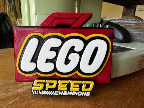 Decorative Lego Racing Speed Champion’s | logo | Sign Display | F1 ...