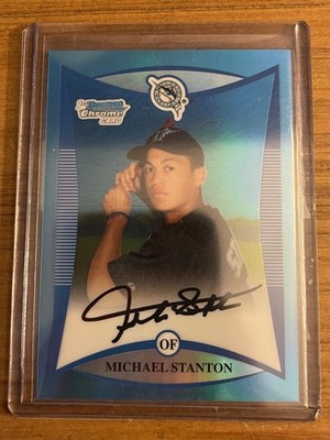 2013 Topps Michael (Giancarlo) Stanton Bowman 1st Chrome Autograph ...