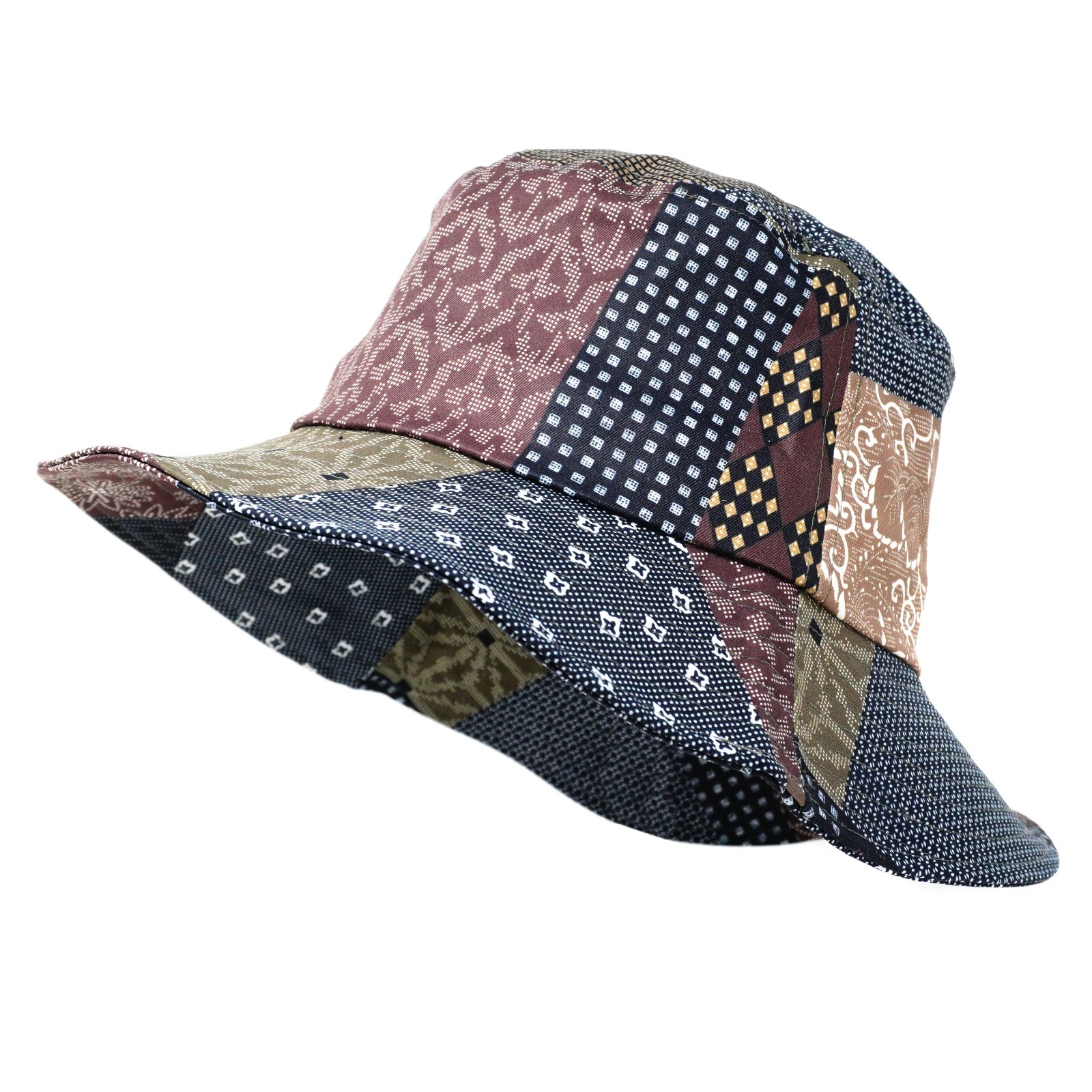 Unisex Patchwork Bucket Hat Short Brim Summer Sun Hat Classy Pattern Outdoor Cap | eBay