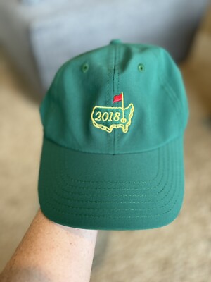 2018 Masters Golf Hat Green Embroidery Baseball Cap Adjustable | eBay