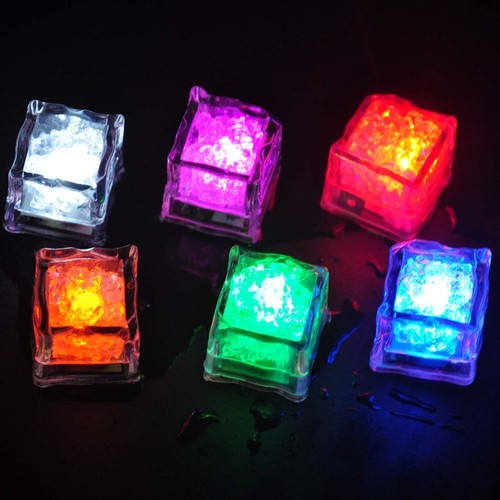 1 Pc LED Light Ice Cubes Luminous Night Lamp Party Bar Wedding ...