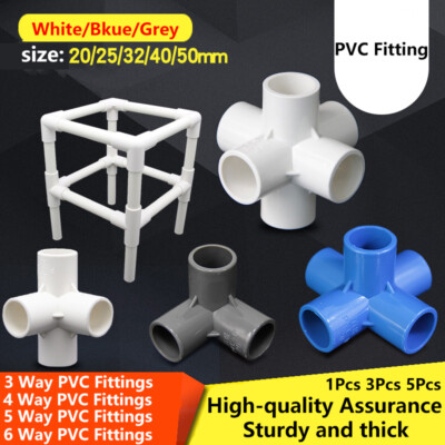 PVC Fitting 3-4-5-6 Way Furniture Grade Pipe Elbow Connector for ...