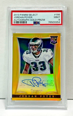 Jordan Poyer Gold Prizm Rookie Auto Autograph Card /10 Graded PSA 9 ...