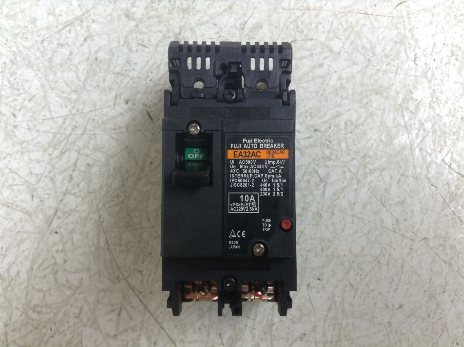 Fuji Electric Ea32ac 10 Amp 2-pole Auto Breaker Bb2aeac-010 for sale ...