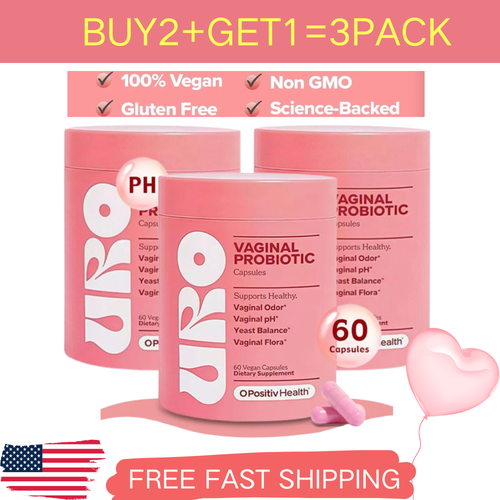 URO Vaginal Probiotics for Women pH Balance w/ Prebiotics Lactobacillus ...
