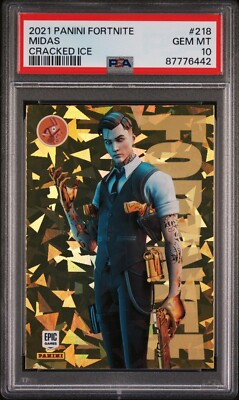 2021 PANINI FORTNITE SERIES 3 CRACKED ICE MIDAS #218 PSA 10 | eBay