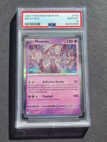 PSA 10 MEWTWO 150/165 - SCARLET & VIOLET 151 MEW EN HOLO RARE ENGLISH ...