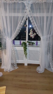 Ready made Voile Net curtains Patio french Doors - /Voiles/Firany ...
