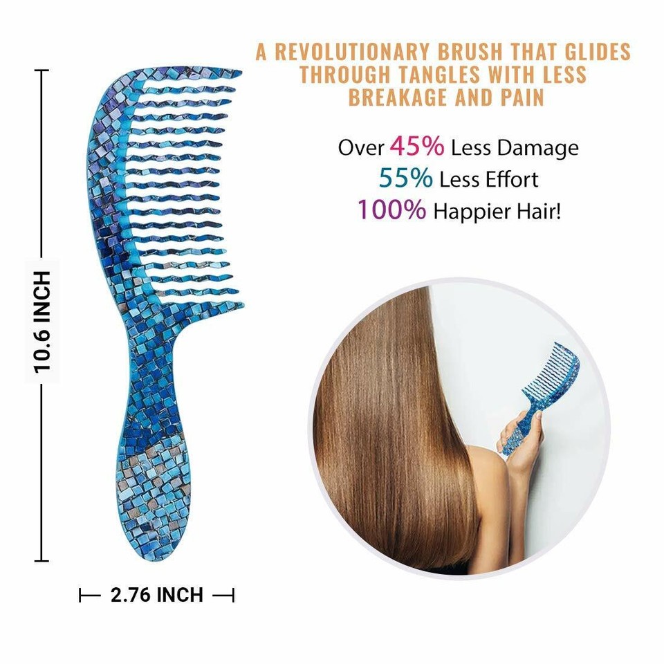 Wet Brush Original Detangling Comb Hair Detangler Wave Tooth Design ...
