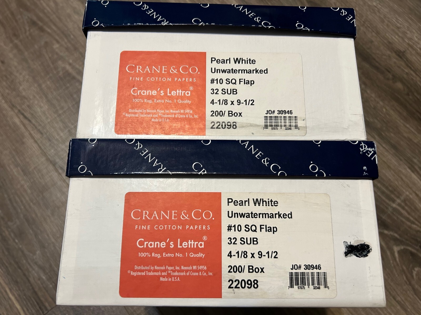 Qty 360 CRANE'S LETTRA Pearl White Envelopes No. 10 Square Flap (4 1/8 x 9 1/2) | eBay