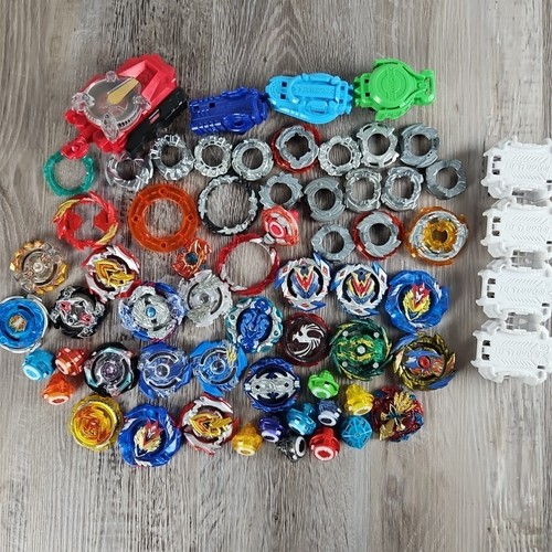 Hasbro Beyblade Metal Lot Beyblades, Assorted Parts, String Launcher ...