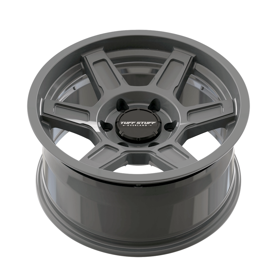 17x8.5 Tuff Stuff Overland TS01 Ascent Alpha Grey Wheel 5x5 (0mm) | eBay