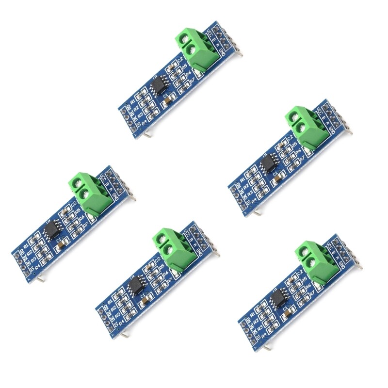 5pcs TTL Turn RS485 Module 485 to Serial MAX485CSA Converter Module For ...