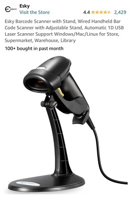 Esky Barcode Scanner (USB) | eBay