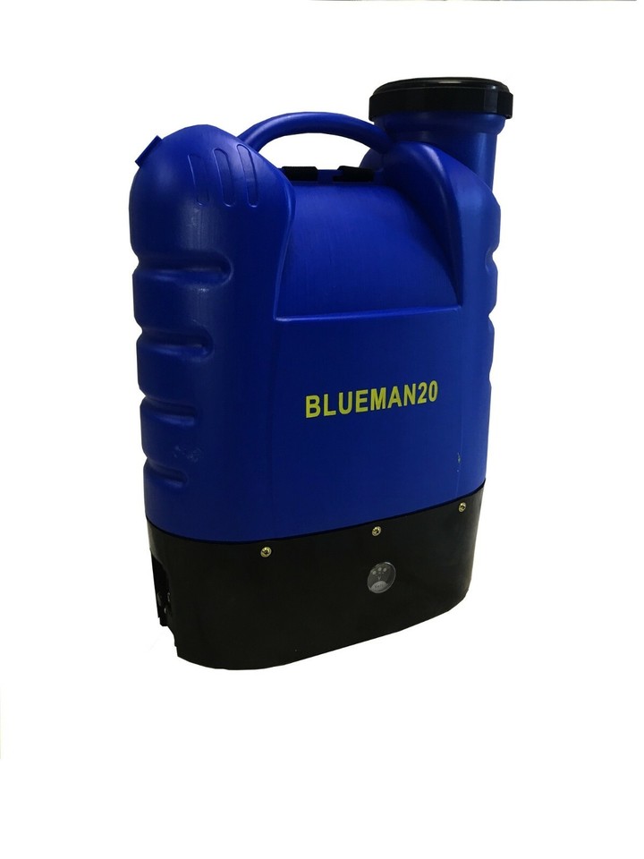 20L WINDOW CLEANING BACKPACK BLUE MAN AND 20 FT GLASS FIBRE POLE Set ...