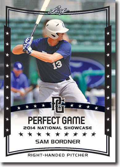 SAM BORDNER Columbus, Ohio, Florida Marlins 2014 Leaf *PERFECT GAME ...