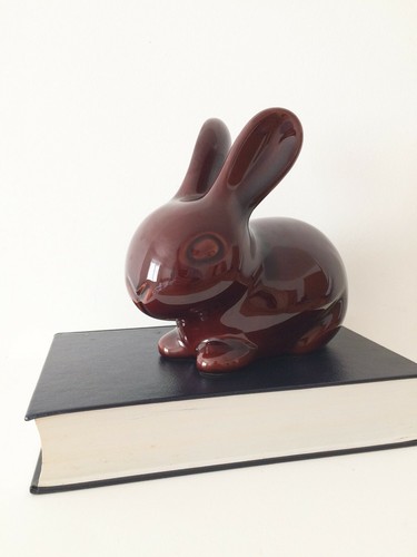 RARE Denmead Brown Ceramic Pottery England Cotton Wool Ball Holder ...