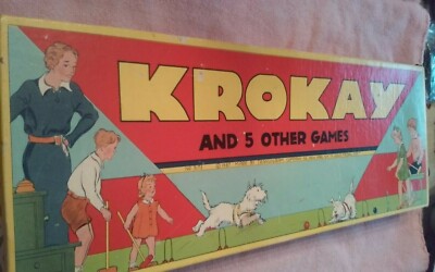 Vintage Krokay and 5 Other Games Lawn Game Set Transogram 1937 | eBay