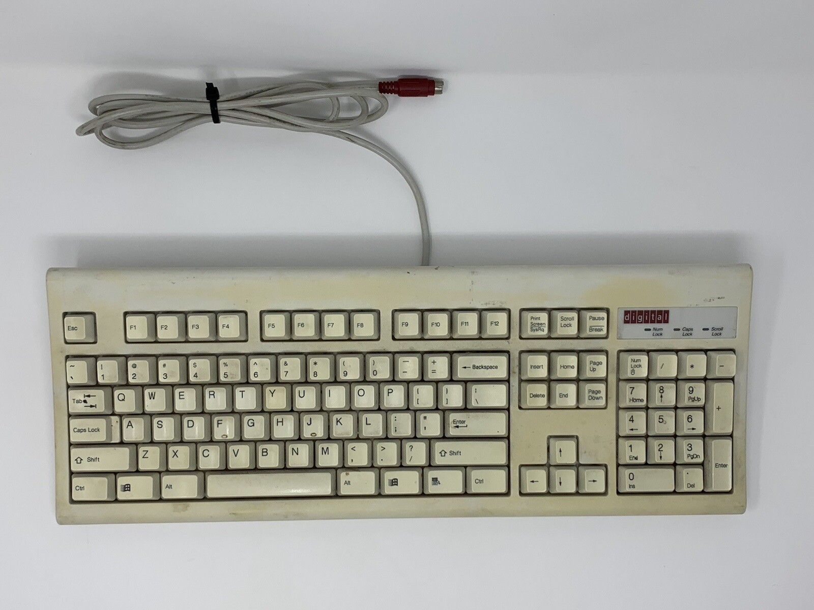Zenith Data Systems Vintage Keyboard KB-5923 P/N 120083 Sun Tanned ...
