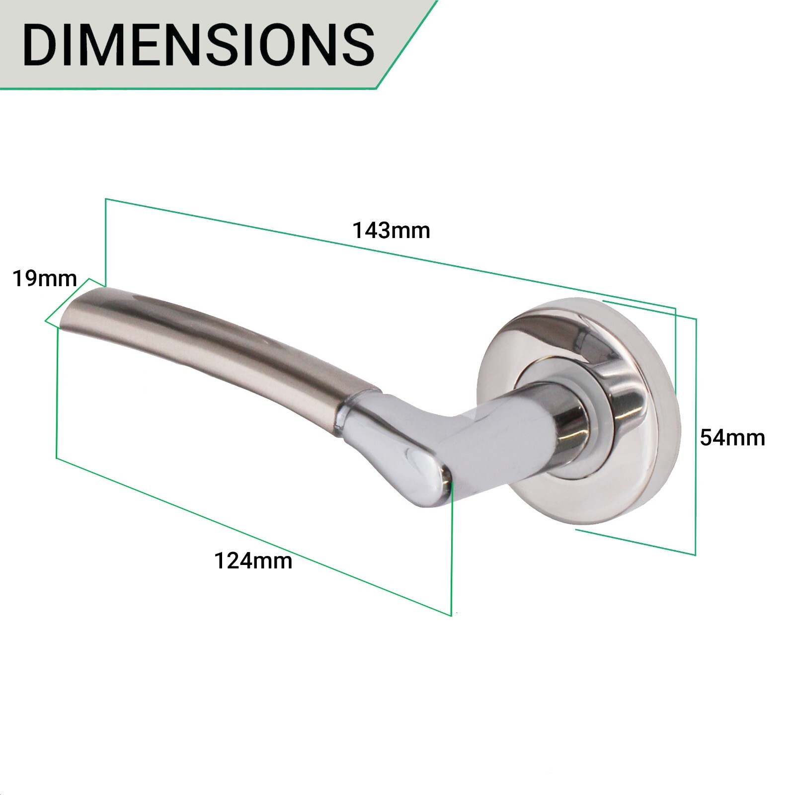 Chrome Internal Door Handles Pack Lever Set Bathroom Latch Lock DUO ...