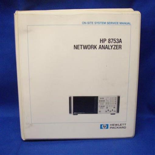 HP 8753A Network Analyzer On-Site System SERVICE Manual | eBay