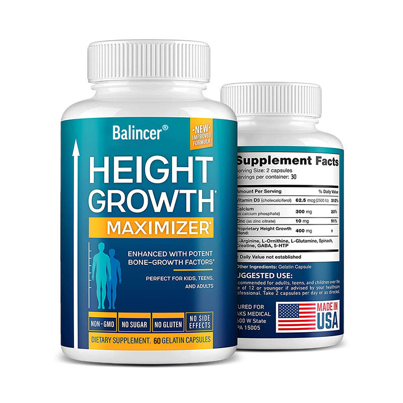 Height Enhancer Growth enhancement Capsules To Be Taller Growth ...