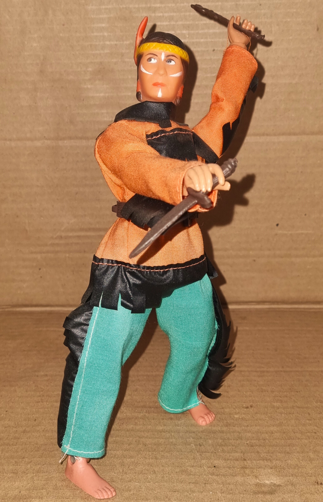 80's Bootleg 10" Welo Bronco INDIAN Action Figure K/O Mego Knock-Off ...