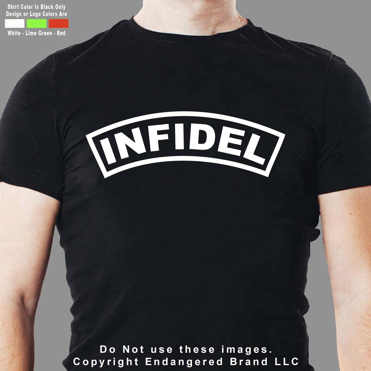 Infidel Curved 2 Banners ISIS Patriot Military American Decal Sticker ...