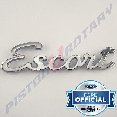 ESCORT Boot Badge , Chrome , New for FORD MK1 MK 1 RS 1600 RS1600 Trunk ...