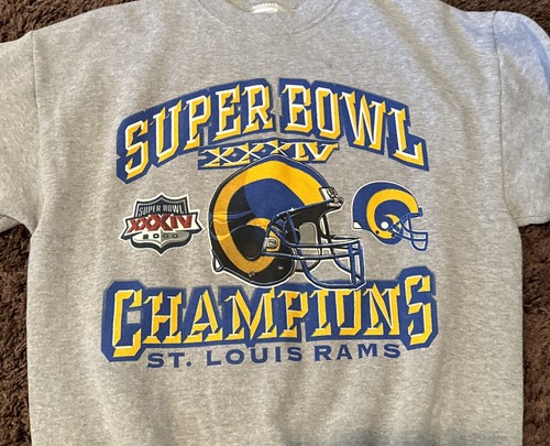 St Louis Rams 2000 Super Bowl Champions Crew Sweatshirt NFL Logo 7 M ...