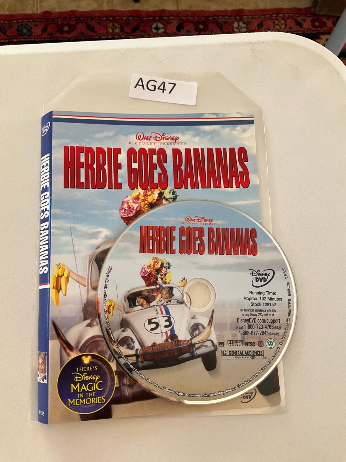 Herbie Goes Bananas (DVD, 2004) No Case No Tracking #AG47 | eBay