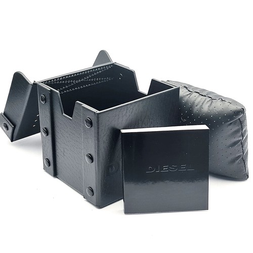 NEW DIESEL MR. DADDY 2.0 DZ7423 GUNMETAL/BLACK/RED/NYLON CHRONOGRAPH ...