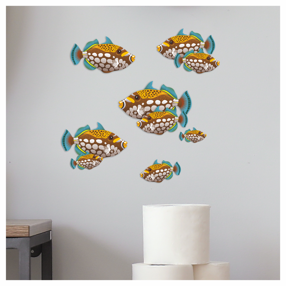 Tropical Fish Vinyl Art Decal Sticker [Multiuse] Tile Laptop Wall ...