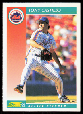 1992 Score 682 Tony Castillo New York Mets | eBay
