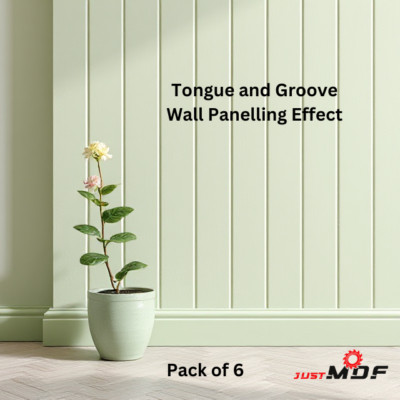 Tongue and Groove Wall Panelling MDF T and G effect 120cm X 60cm x 9mm ...