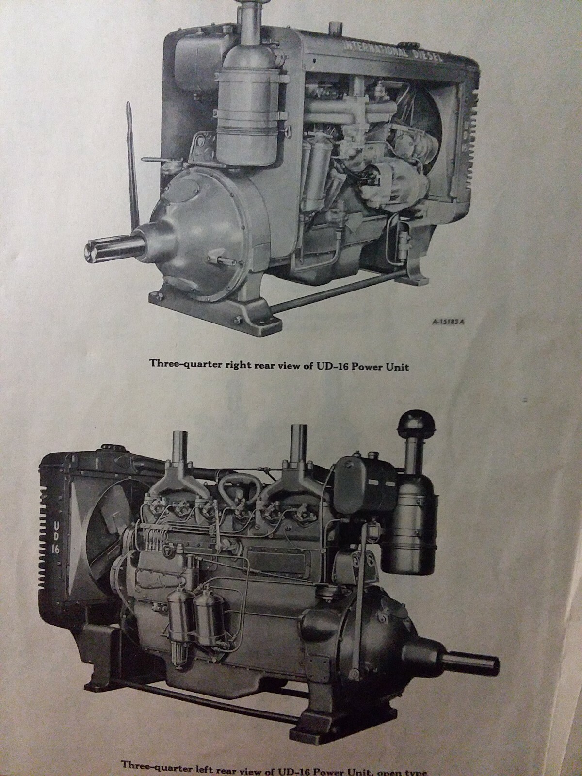 International Harvester IH UD-16 Power Unit Diesel Engine Parts Catalog ...