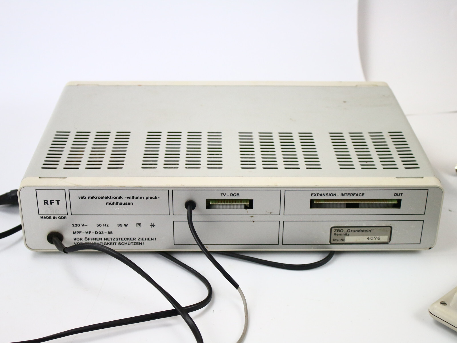 RFT KC 85/4 Basis Device Kabel 85 Keyboard Modul Ungetestet Weiß ...