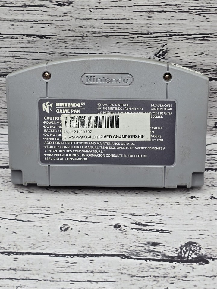World Driver Championship (Nintendo 64, 1999) N64 Authentic | eBay