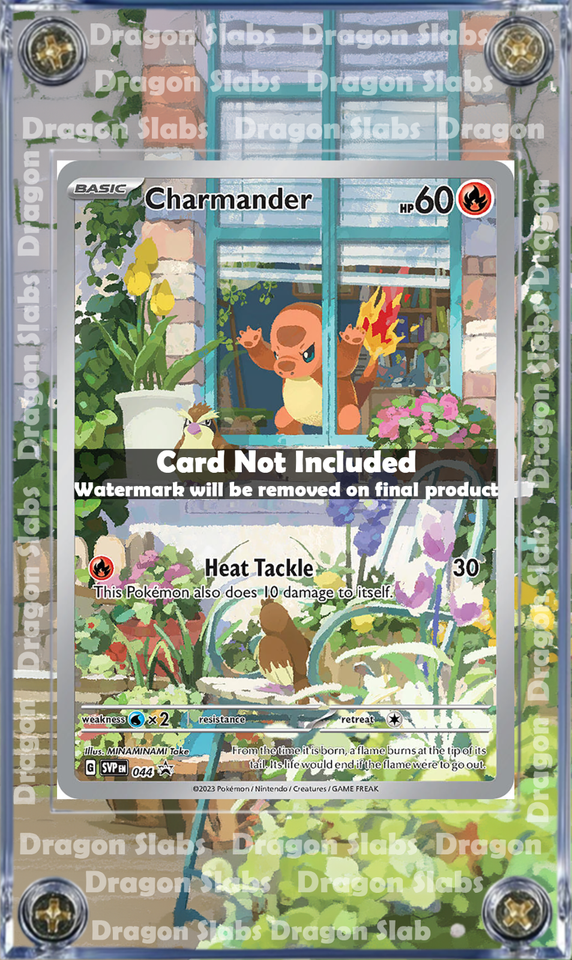 Pokemon Charmander SVP044 Sealed Obsidian Flames ETB Promo Custom Case ...