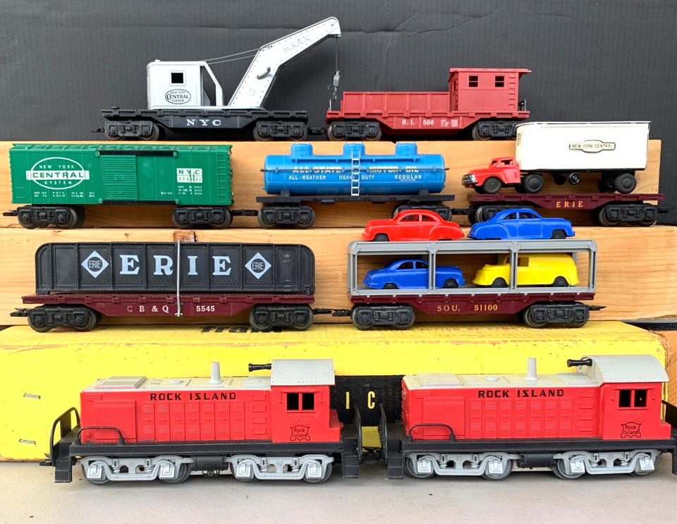 Marx Train Set No. 9622 Rock Island 1998 Powered & Dummy S3 Diesel ...