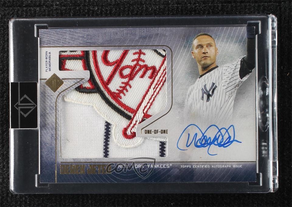 2020 Topps Transcendent Captain's Collection 1/1 Derek Jeter Patch Auto ...