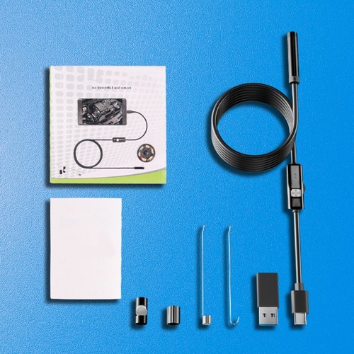 Endoscope Camera Waterproof Inspection Borescope 6 LED Snake Inspection ...