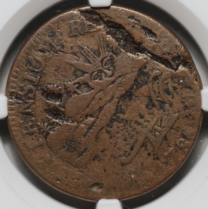 1786 Vermont Landscape, VERMONTENSIUM, RR-6, PGCS - VF Details ...
