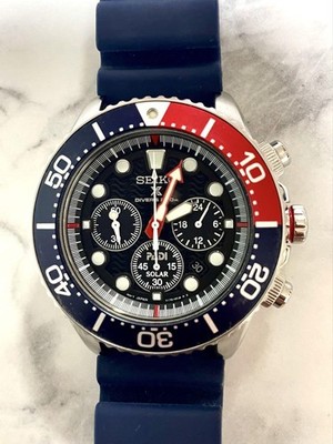 Seiko Prospex PADI Solar Chronograph Diver's Watch 200m Water Resistant ...