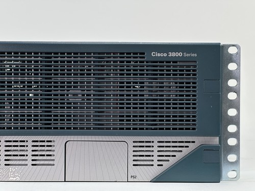 Cisco ISR 3845 Router 2x 1GbE 1x PSU 256MB RAM 64MB CF 4x HWIC slots ...