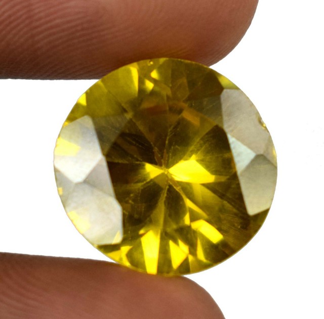Srilankan Yellow Spinel Lustrous Gemstone Round 32.05 Ct Natural ...