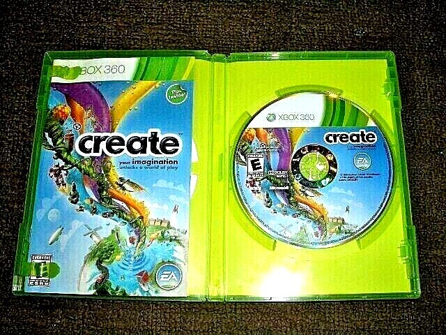 MICROSOFT XBOX 360 CREATE YOUR IMAGINATION.... VIDEO GAME - 2010 - w ...
